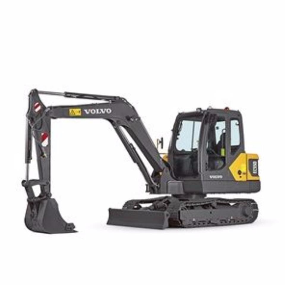 Especificações Mini-Escavadeira Volvo EC55D - Máquinas Novas
