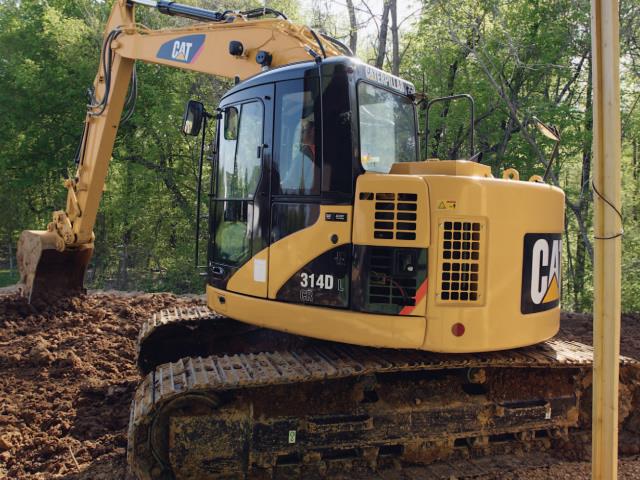 Especificações Escavadeira Caterpillar 314D CR - Máquinas Novas